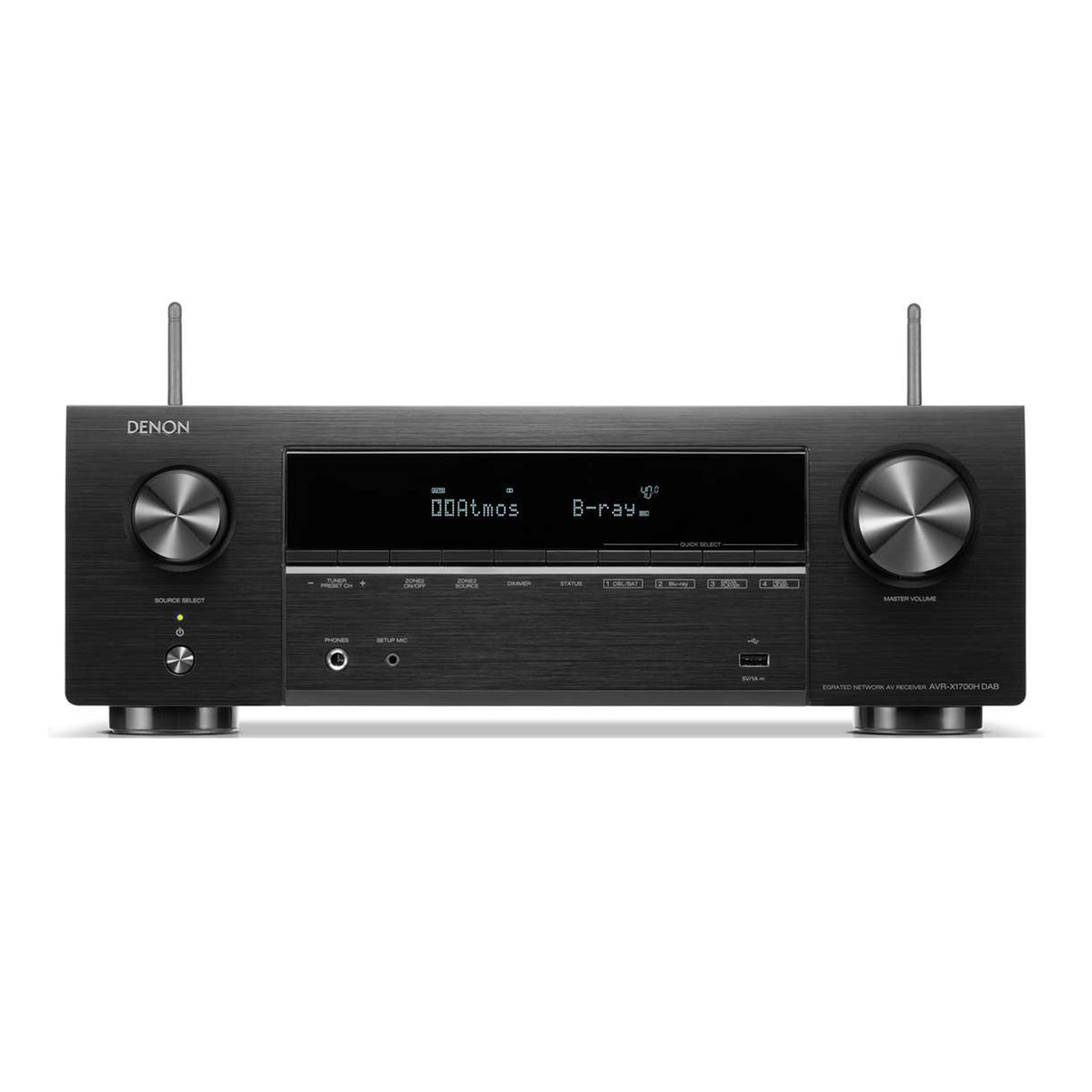 Denon AVRX-1700H 8K AV Receiver + Taga TAV-506 Speaker Package + Taga